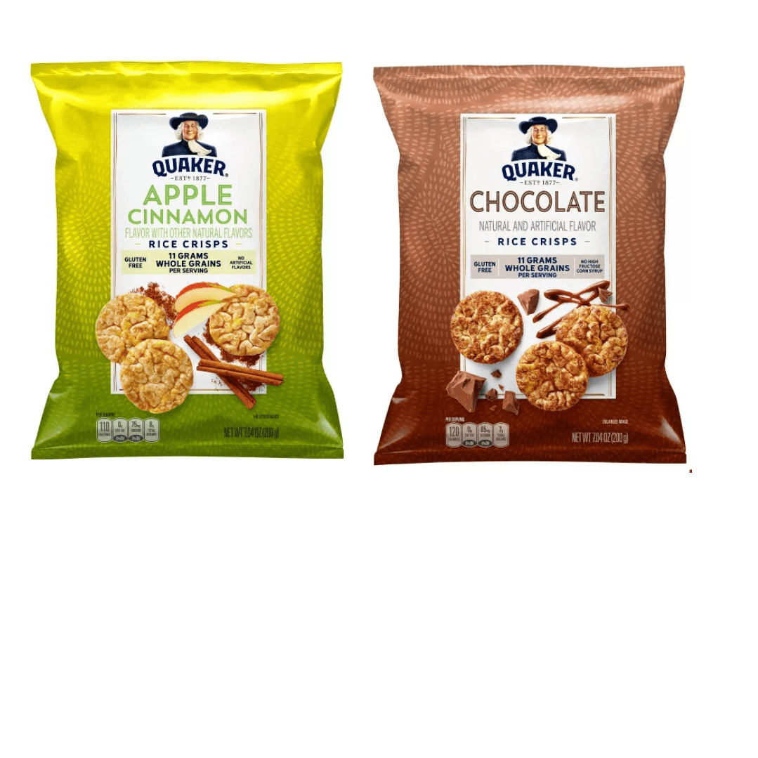 Quaker Popped Rice Crisps Apple Cinnamon - 7.04oz Quaker Popped Rice ...