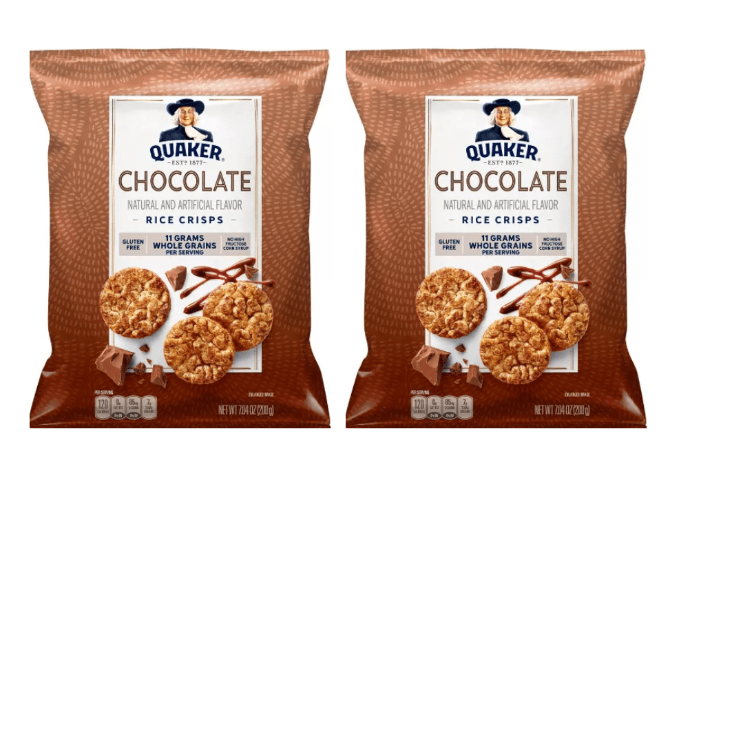 Quaker Popped Rice Crisps Chocolate - 7.04oz pack of 2 - Walmart.com