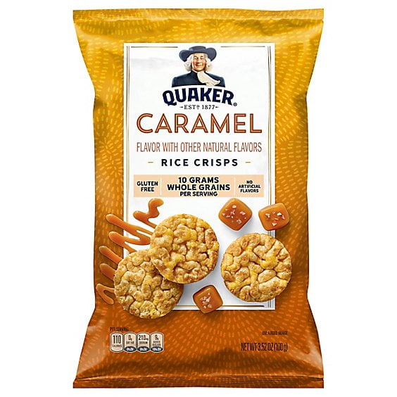 Quaker Popped Rice Crisps Gluten Free Caramel - 3.52 Oz - Walmart.com