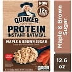 Quaker, Protein Instant Oatmeal, Maple & Brown Sugar, 2.11 oz, 6 ...