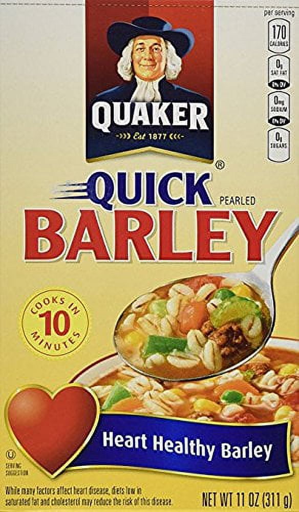 Quaker Quick Barley Heart Healthy Barley Cooks In 10 Minutes (1-Box ...