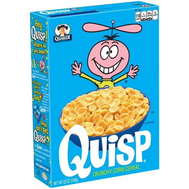 Quaker Quisp Crunchy Corn Breakfast Cereal, 8.5 oz Box - Walmart.com