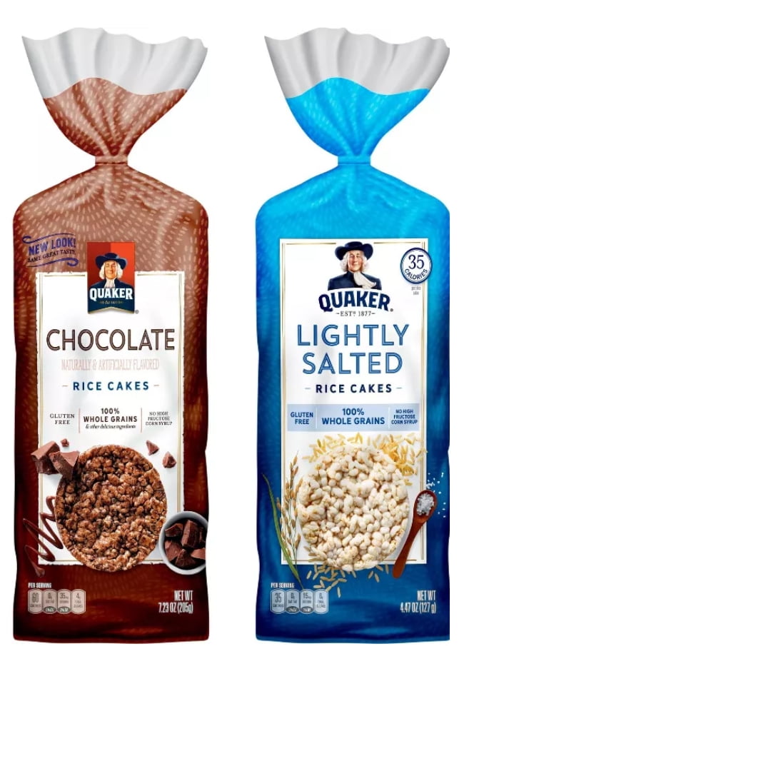 Quaker Rice Cakes Variety Pack: Chocolate Crunch Large (7.23oz ...