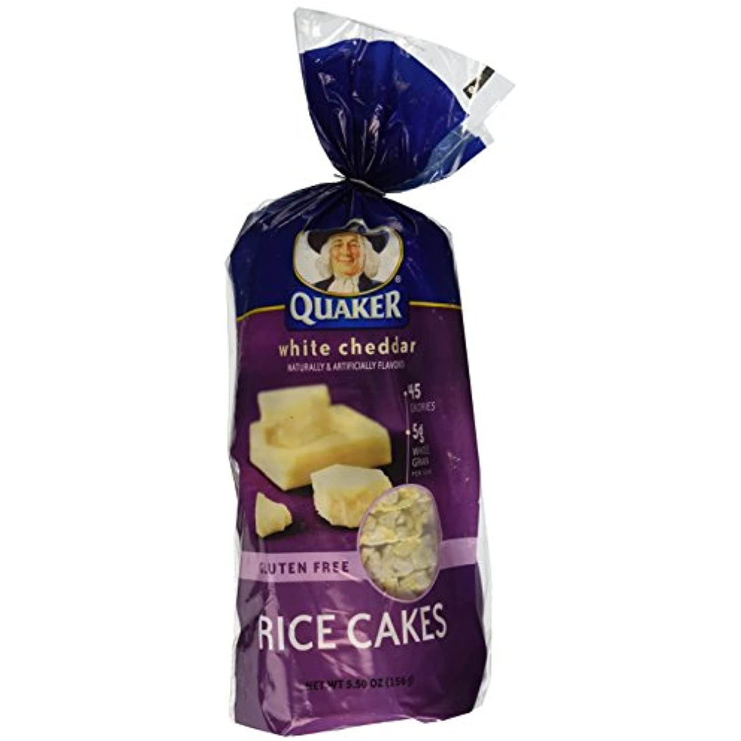 Quaker, Rice Cakes, White Cheddar, 5.5Oz Bag (Pack Of 4) - Walmart.com