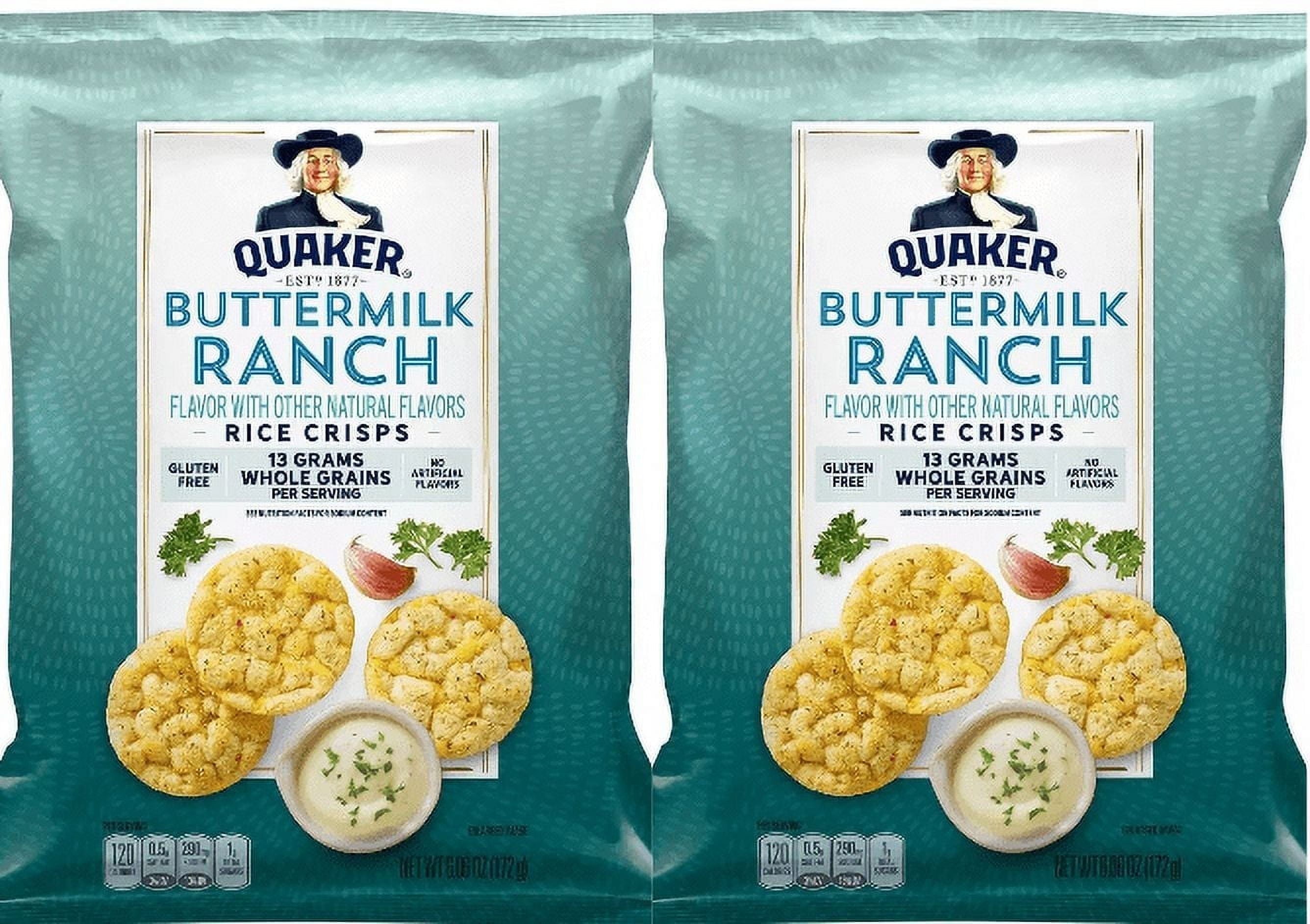 Quaker Rice Crisp Ranch Buttermilk - 6.06oz pack of 2 - Walmart.com