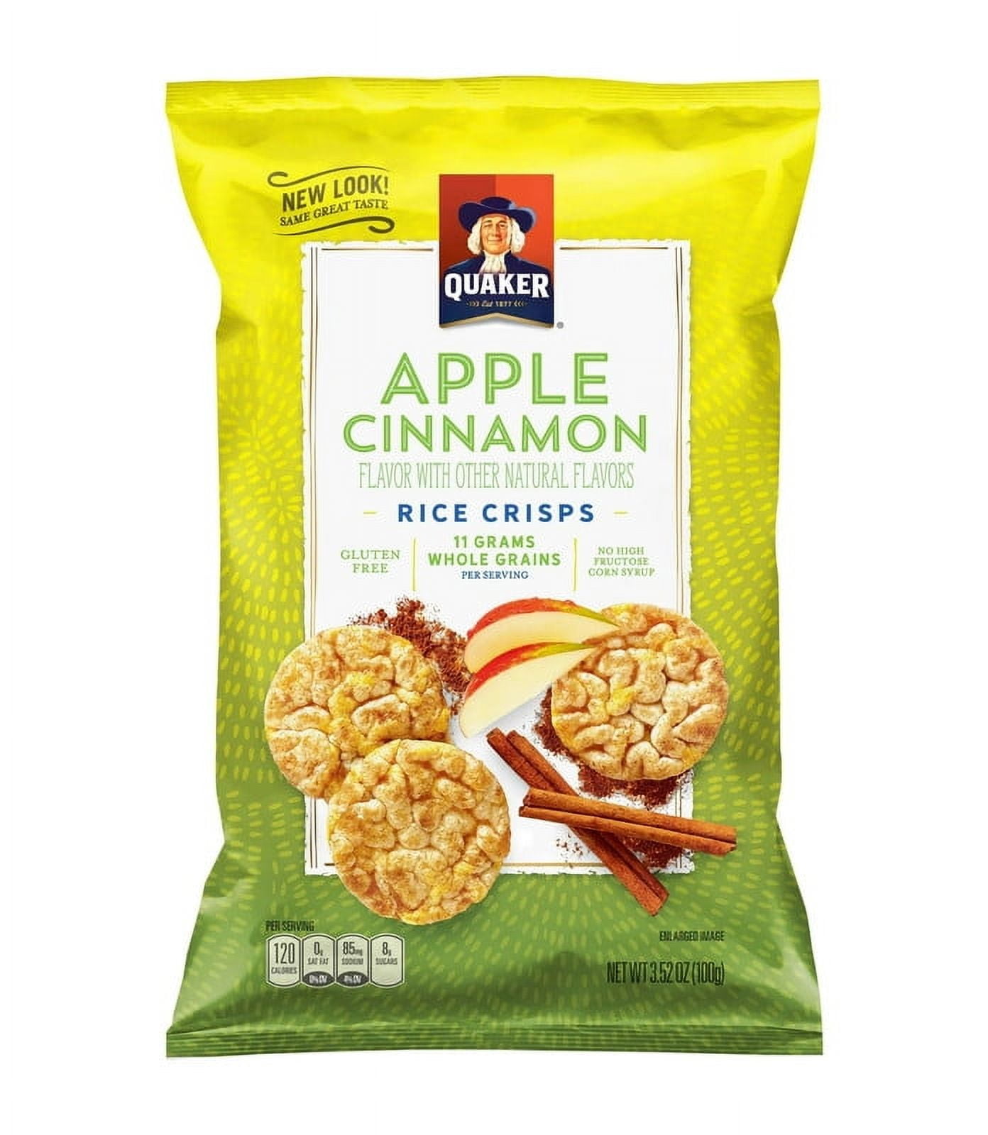 Quaker™ Rice Crisps Apple Cinnamon Flavor Popped Snacks,(PACK OF 1 ...