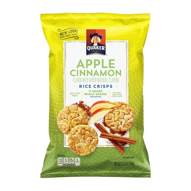 Quaker™ Rice Crisps Apple Cinnamon Flavor Popped Snacks,(PACK OF 1 ...