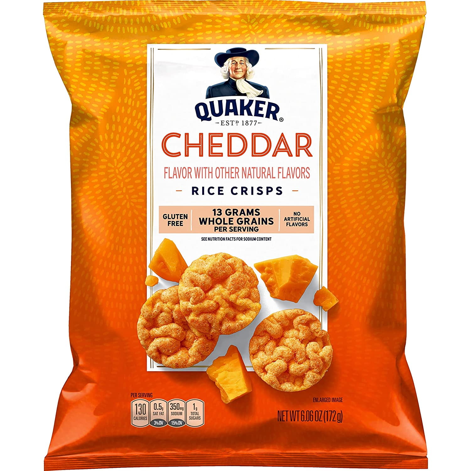 Quaker Rice Crisps Cheddar, 6.06 Oz ( Pack of 2 ) - Walmart.com