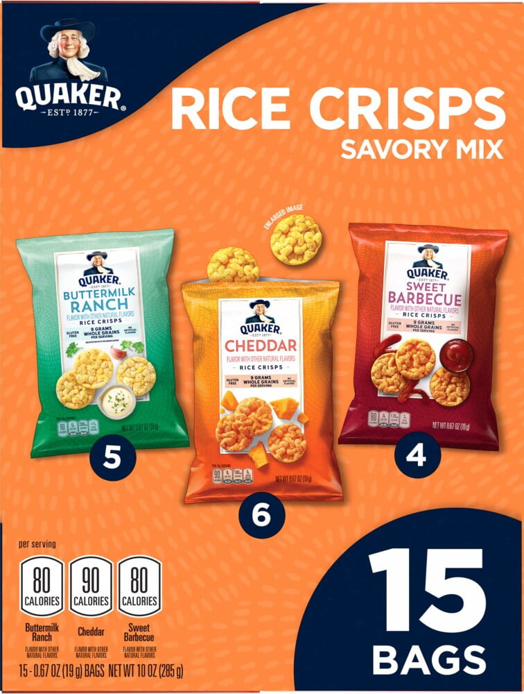 Quaker Rice Crisps Savory Mix Variety Pack - 15 ct - Walmart.com