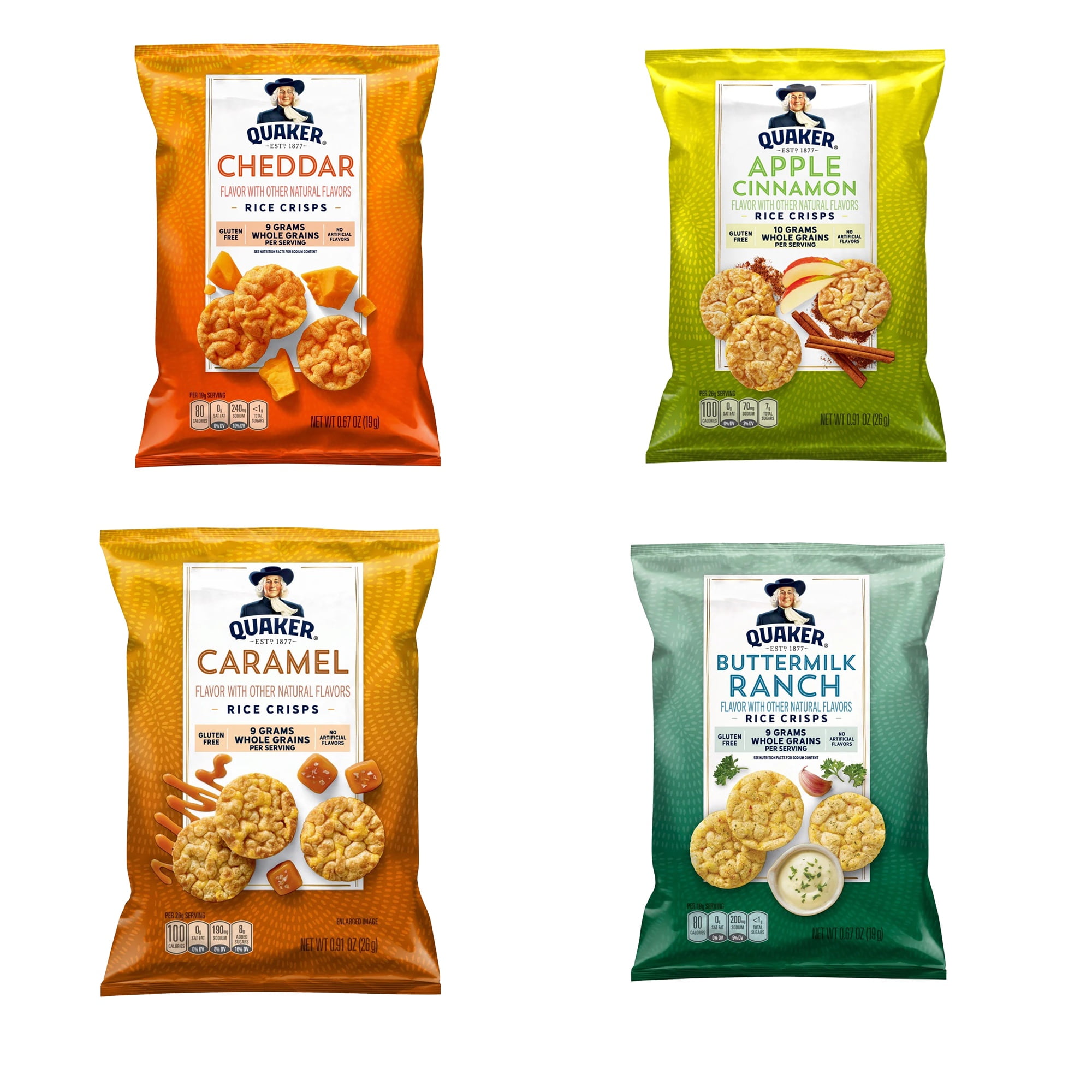Quaker Rice Gluten Free Crisps, A Snack the Whole Family Will Love,4 ...