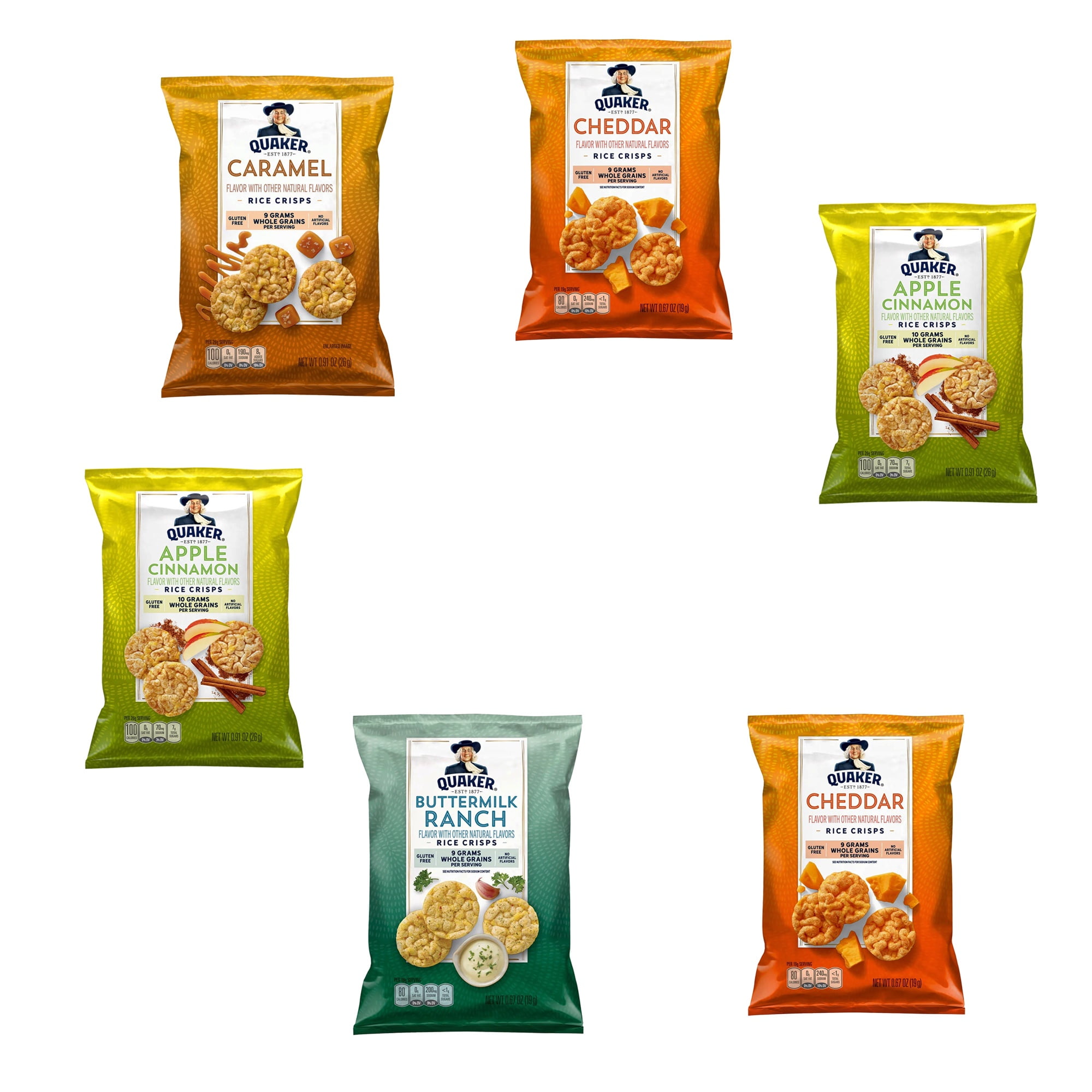 Quaker Rice Gluten Free Crisps, A Snack the Whole Family Will Love,6 ...