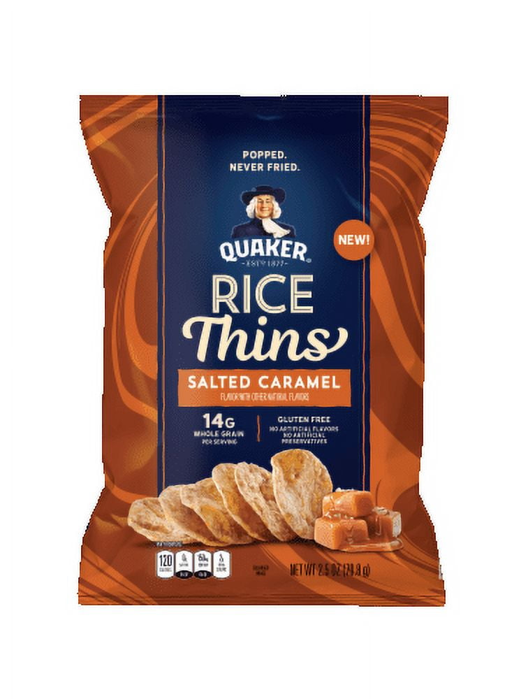 Quaker Salted Caramel Rice Thins - 2.5 oz - Walmart.com