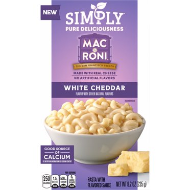 Quaker Mac-A-Roni with Creamy White Cheddar Flavor (5.9 oz Box), Single ...