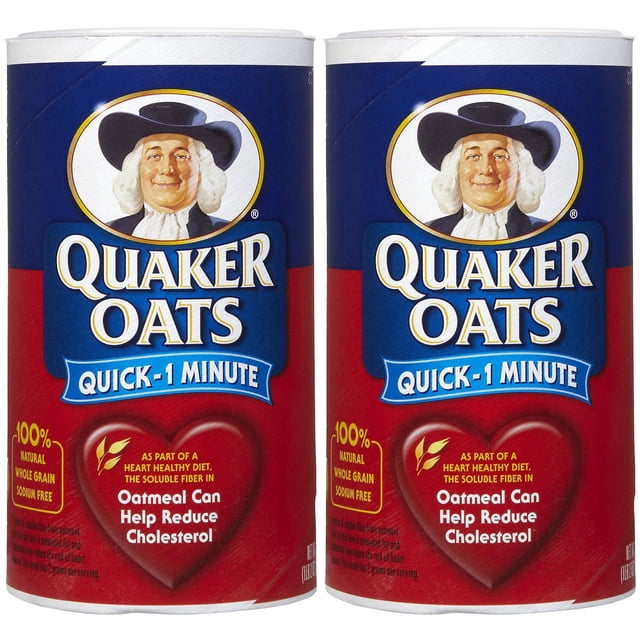 Quaker Standard Oatmeal Quick - 18 Oz - 2 Pk - Walmart.com
