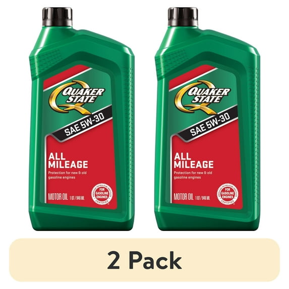 Quaker State Synthetic Blend 5W-30 Motor Oil 2 Pack 1 Quart Engine ...