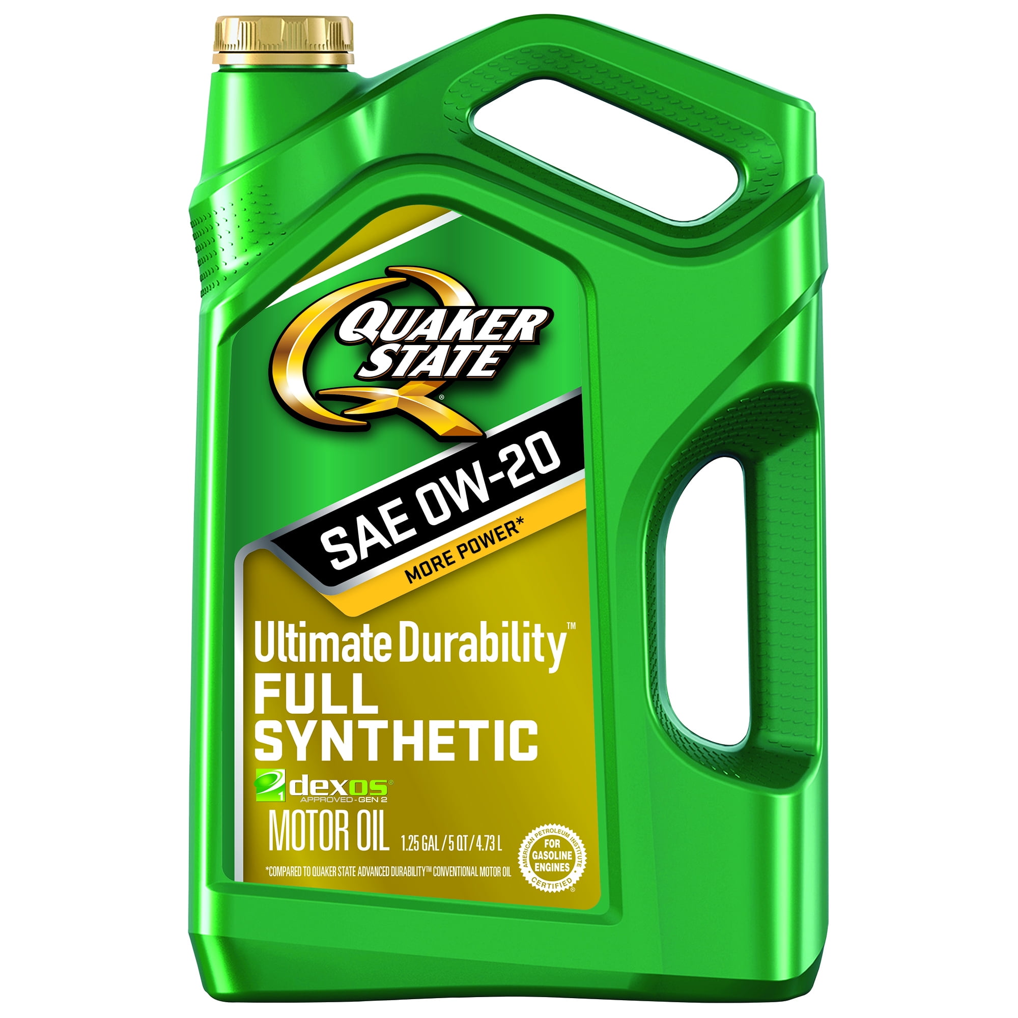 Quaker State Full Synthetic 0W-20 Motor Oil, 5-Quart - Walmart.com