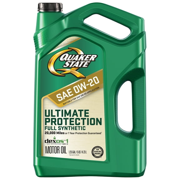 (2 pack) Quaker State Ultimate Protection Full Synthetic 0W-20 Motor ...
