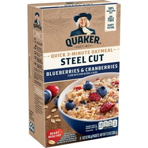 Quaker, Whole Grain Oats Quick 1-Minute, 18oz canister - Walmart.com