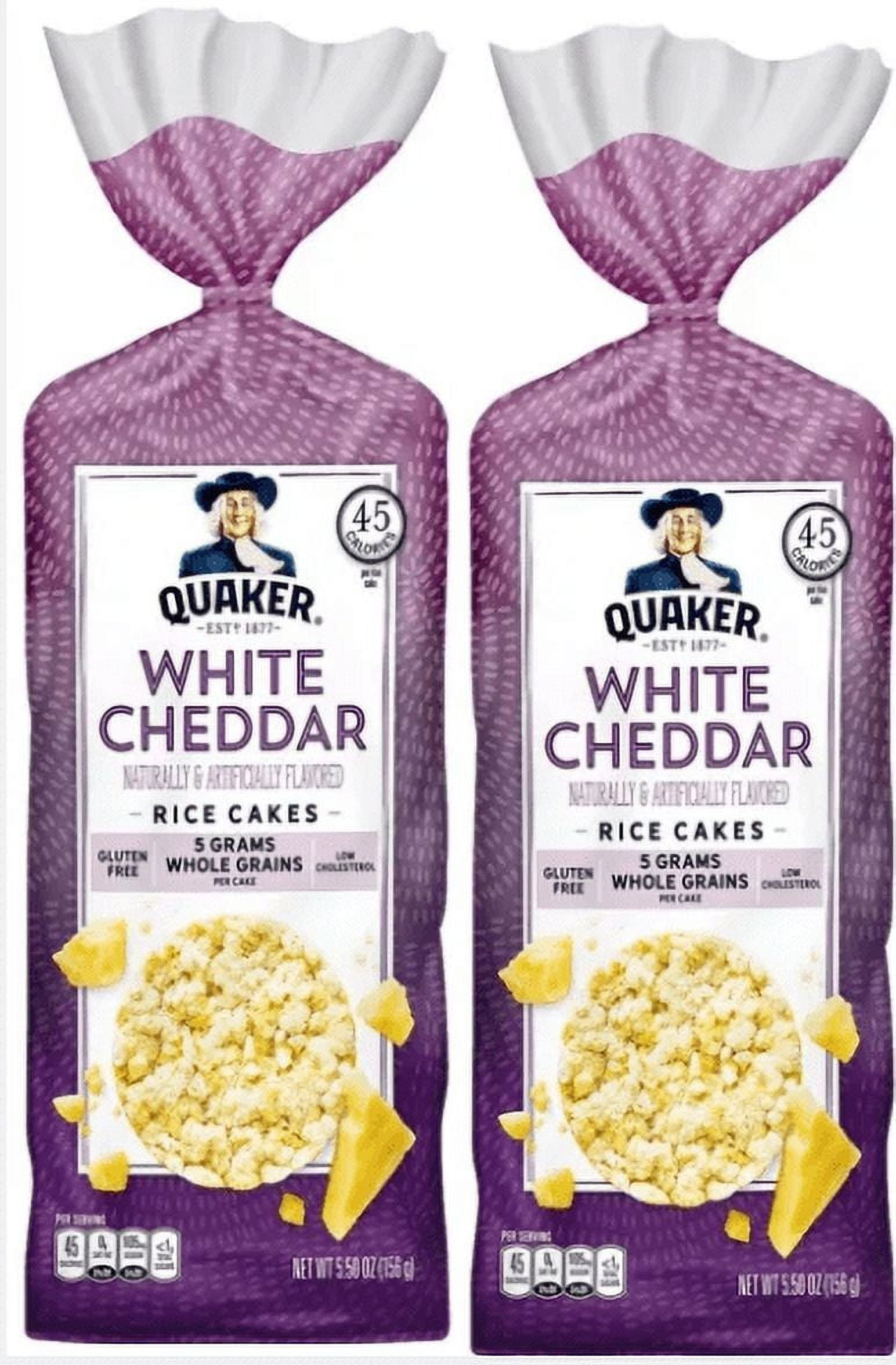 Quaker White Cheddar Rice Cakes 5.50oz pack of 2 - Walmart.com