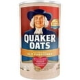 Quaker Whole Grain Quick Cook Oats, 1-Minute Rolled Oatmeal, 18 oz ...