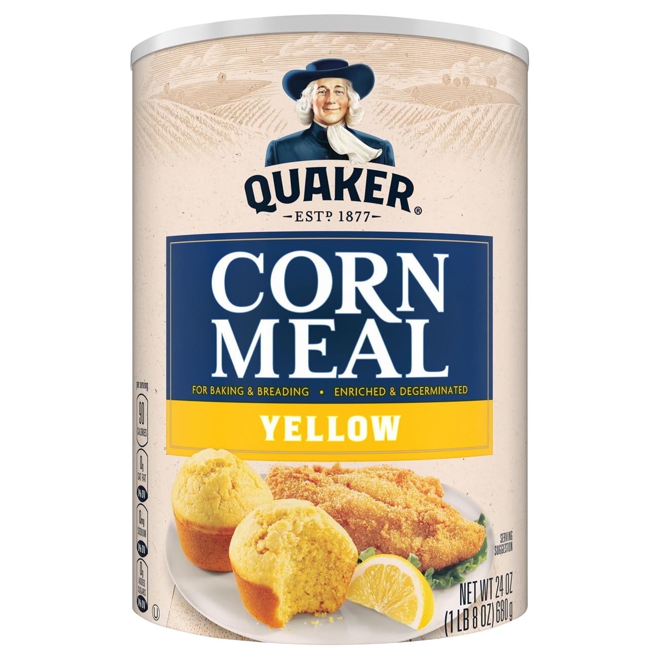 Quaker Yellow Corn Meal 1.5lb – Cornmeal Baking, Southern Cooking ...