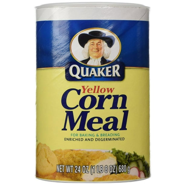 Quaker Yellow Enriched and Degerminated Corn Meal, 24 oz Canister ...