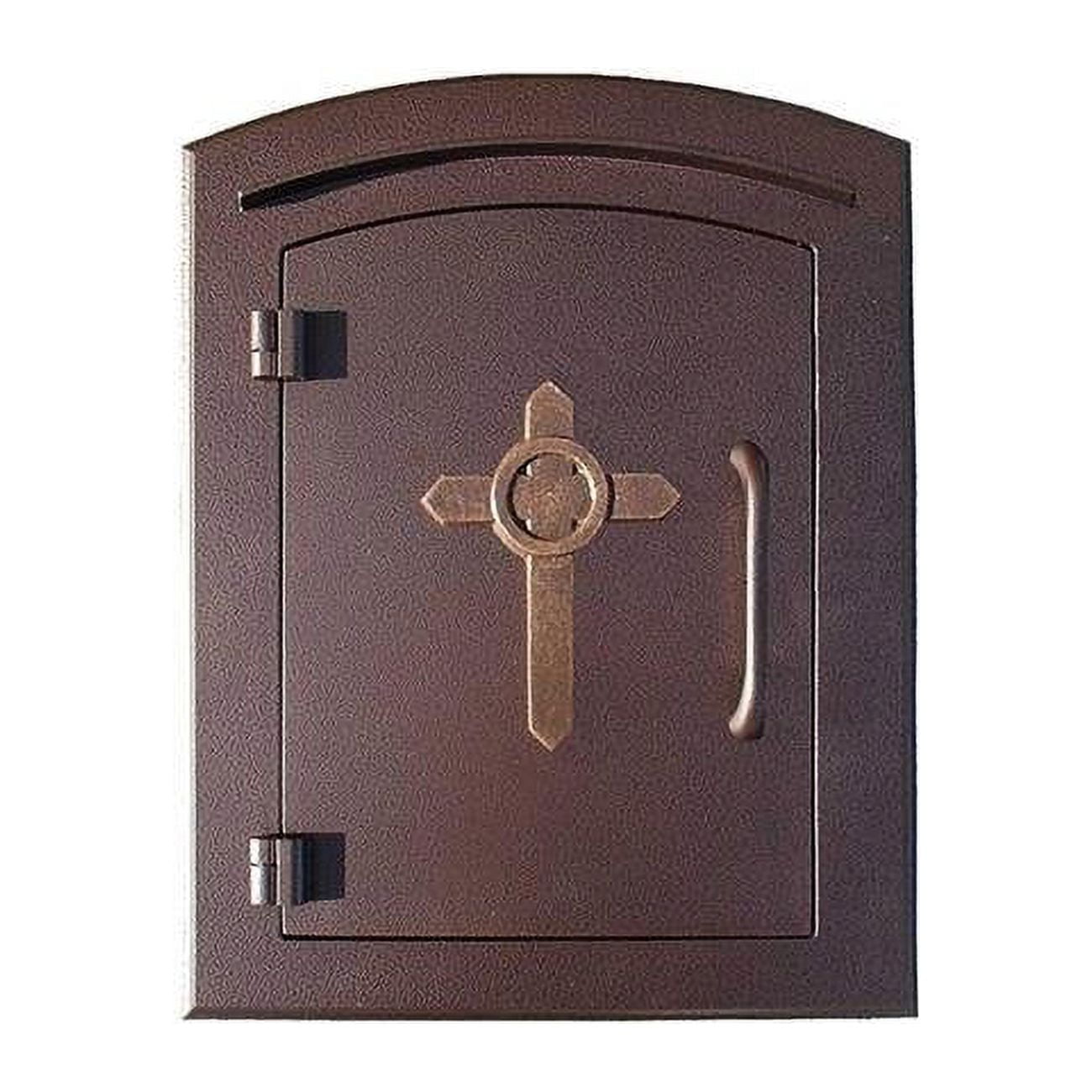 QualArc 12 in. Manchester Security Drop Chute Mailbox with Decorative ...