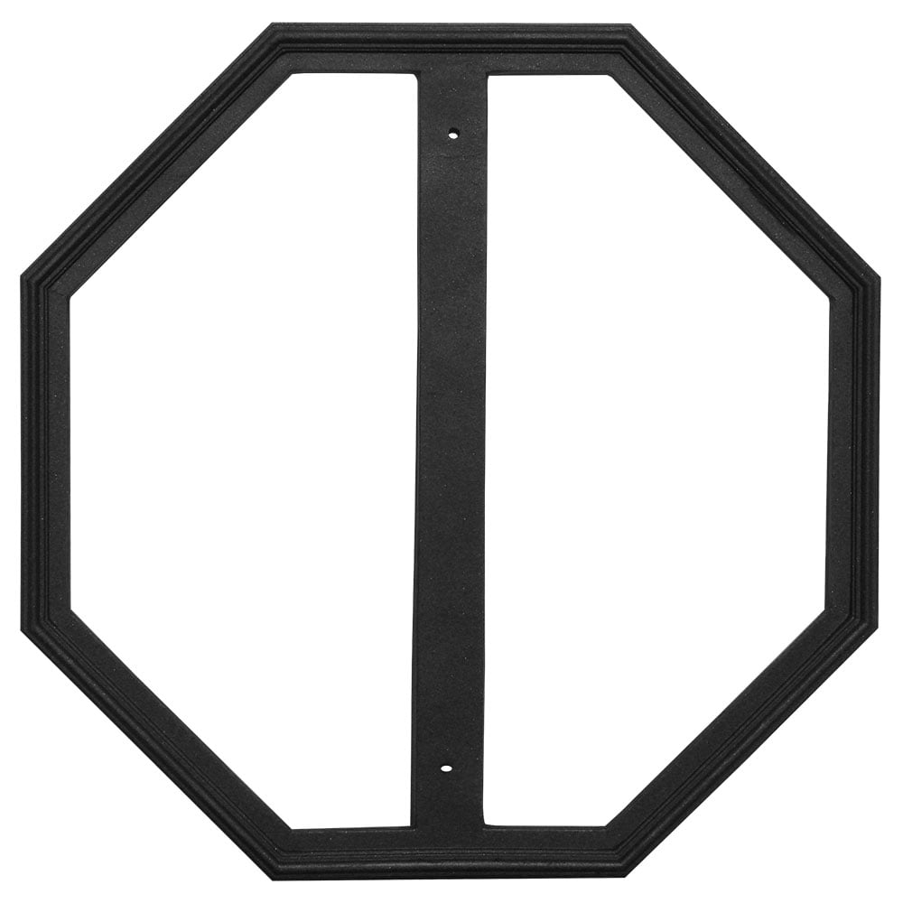 QualArc STOP-30X30 30 x 30 in. Stop Sign Frame - Black - Walmart.com