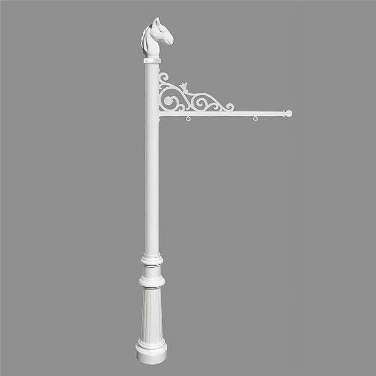 QualArc REPST-801-WHT 5 in. Prestige Real Estate Sign System with Horse ...