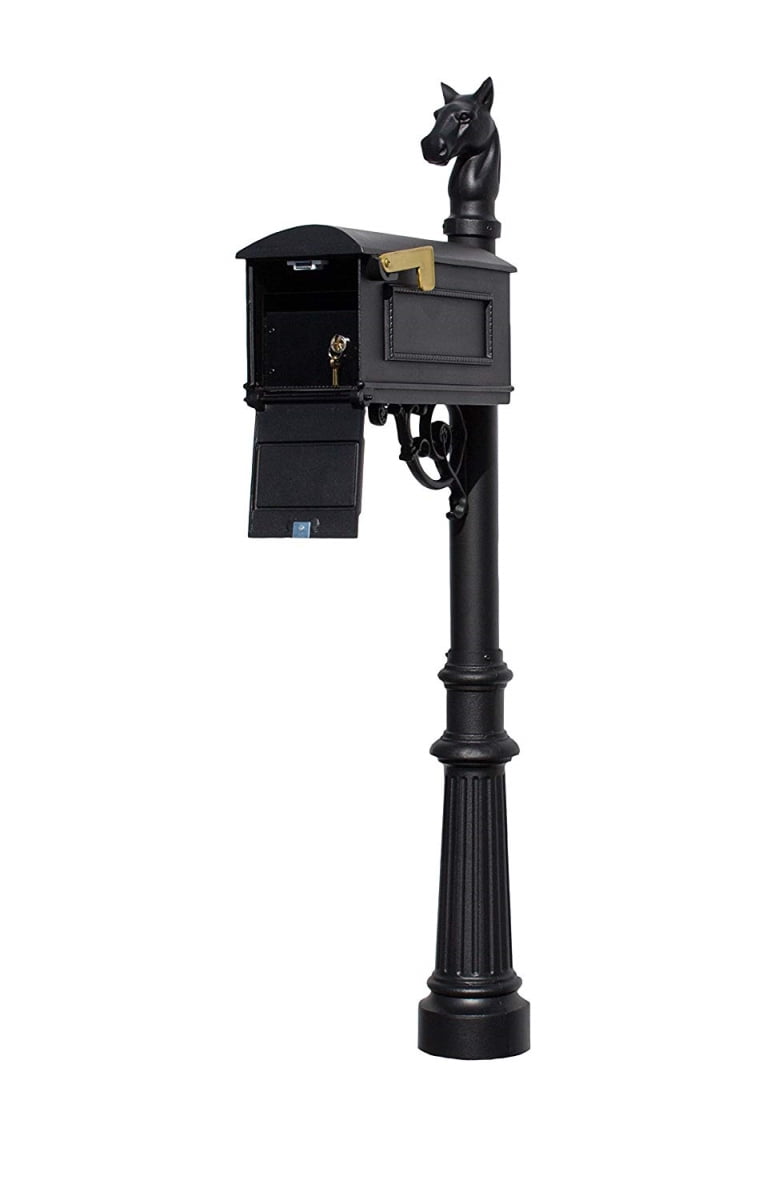 QualArc LML-801-BL Lewiston Equine Mailbox Post System with Locking ...