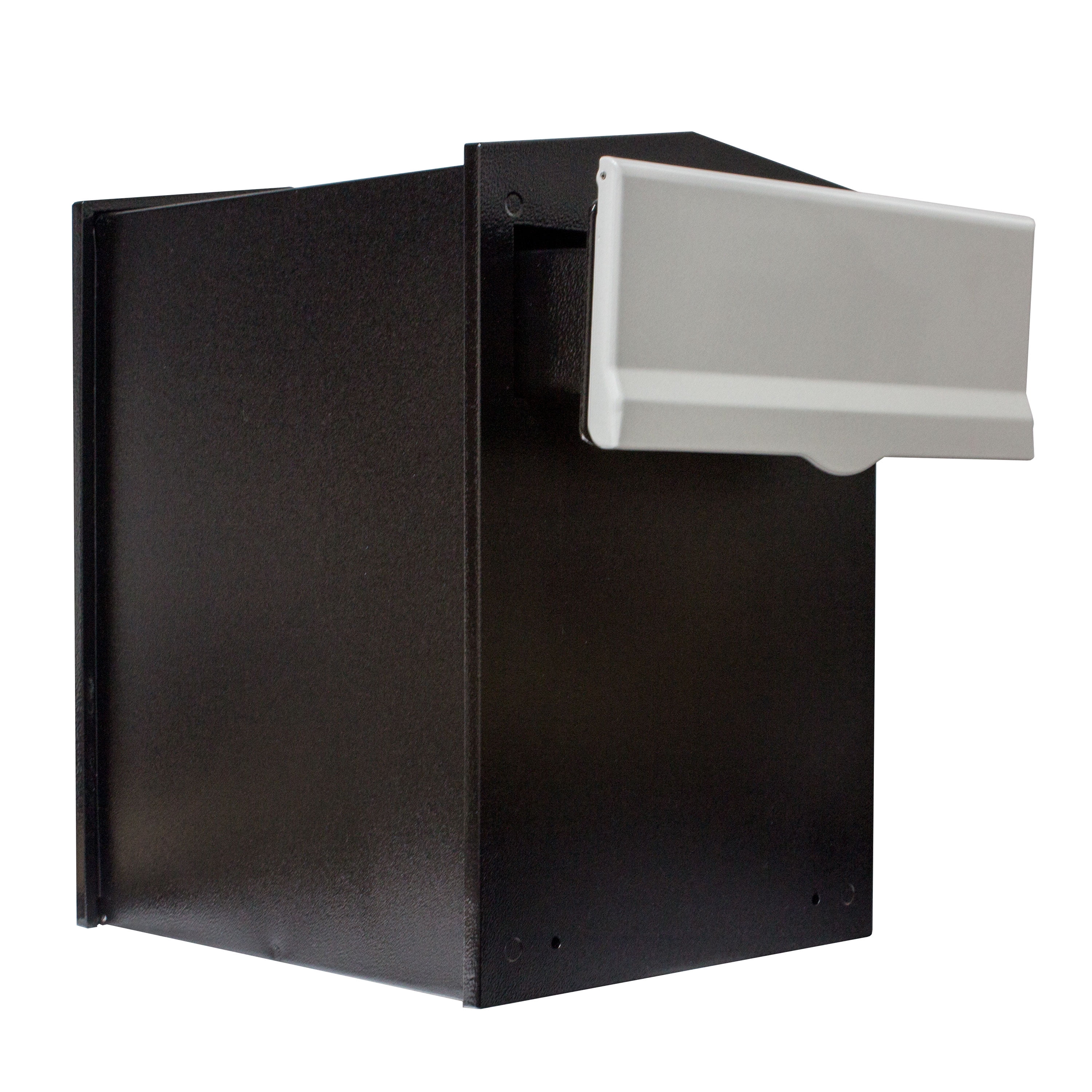QualArc LIB-SLVR-LM6-46 Liberty Rear Access Collection Box with Silver ...