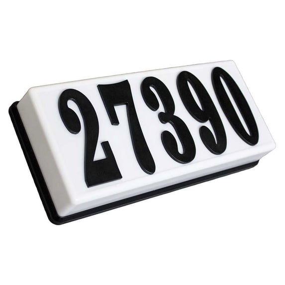 Serrano (Classic) Lighted Address Plaque "Do it yourself kit" (Black ...