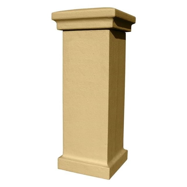 QualArc Stucco Locking Column Vacation Mailbox with Decorative Scroll ...