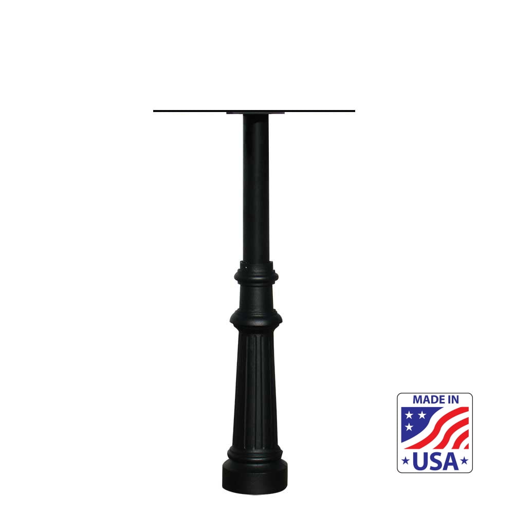 QualArc The Hanford SINGLE Mailbox Post System - Black - 6in. - Walmart.com