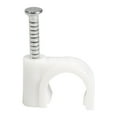 QualGear 8mm Cable Clips, White, 100 Pack, CC8-W-100-P - Walmart.com