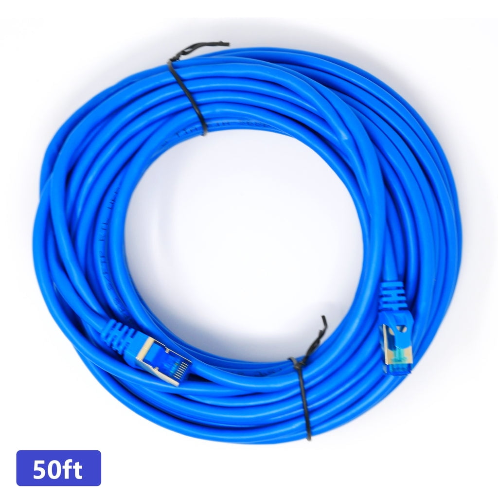 QualGear RJ45 Cat 7 Ethernet Patch Cable, 10Gpbs High-Speed Cable ...