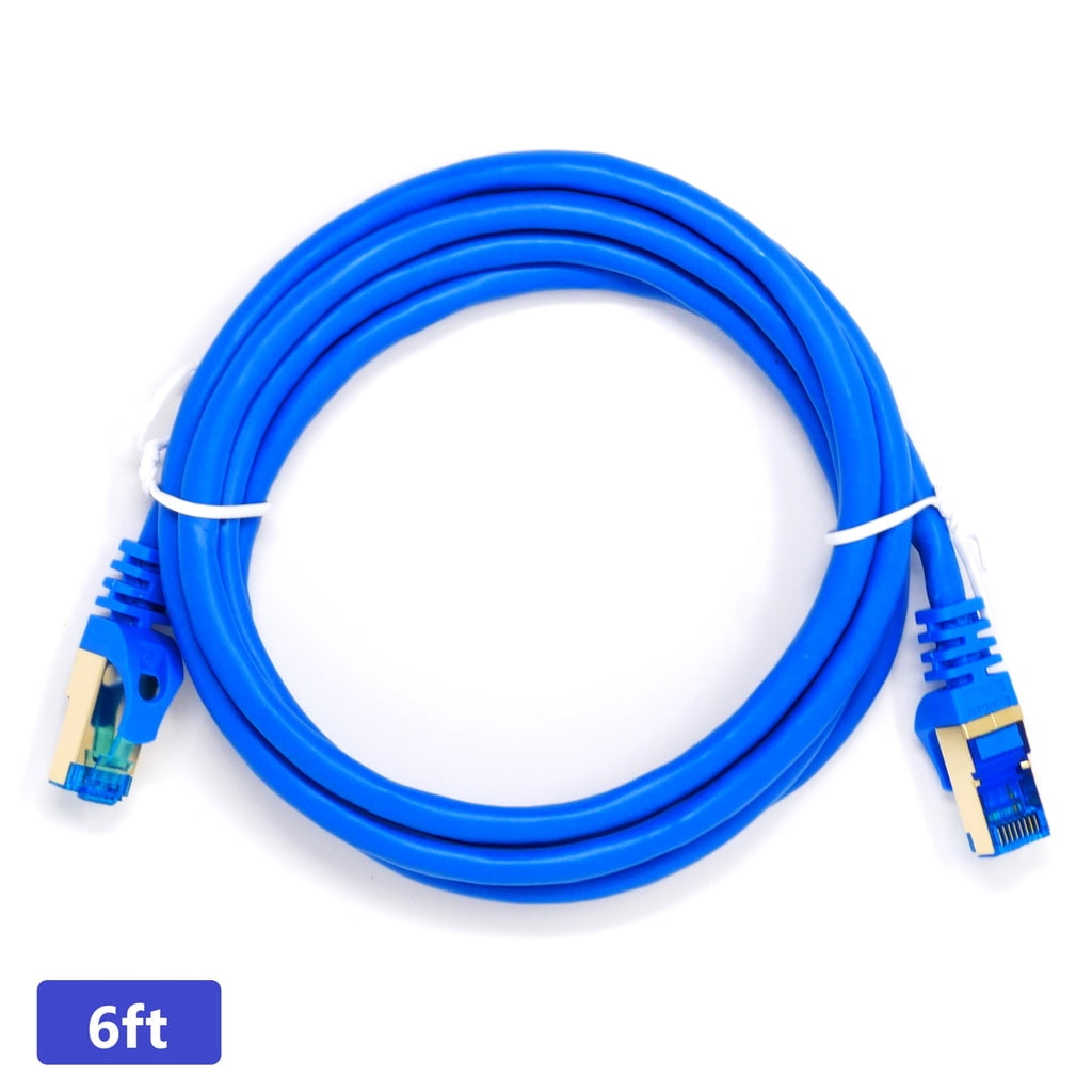QualGear RJ45 Cat 7 Ethernet Patch Cable, 10Gpbs High-Speed Cable ...