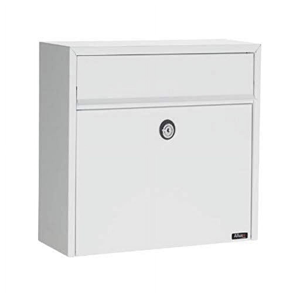 Qualarc ALX GAL Allux Series LT150 Wall Mount Mailbox Post Front Loading Locking Steel ...