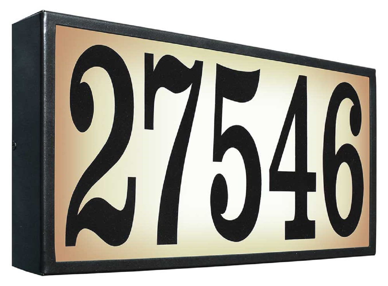 Serrano (Xtra Large) Lighted Address Plaque (Black Frame Only ...