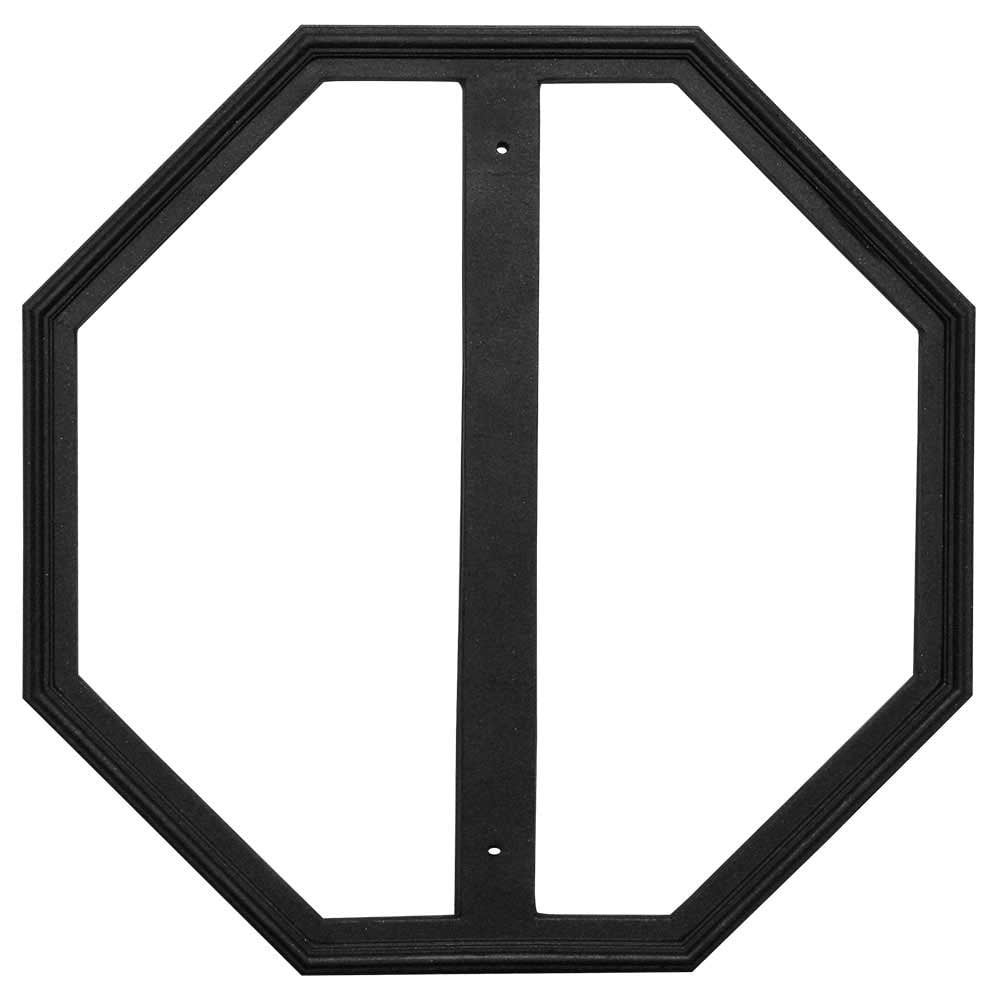QualArc STOP-24X24 24 x 24 in. Stop Sign Frame - Black - Walmart.com
