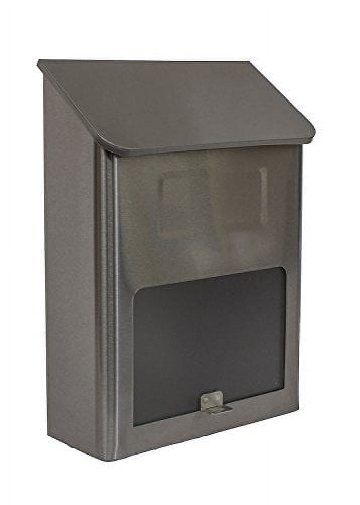 Qualarc WF-L002 Metros Rectangular Stainless Steel Wall Mount Mailbox ...