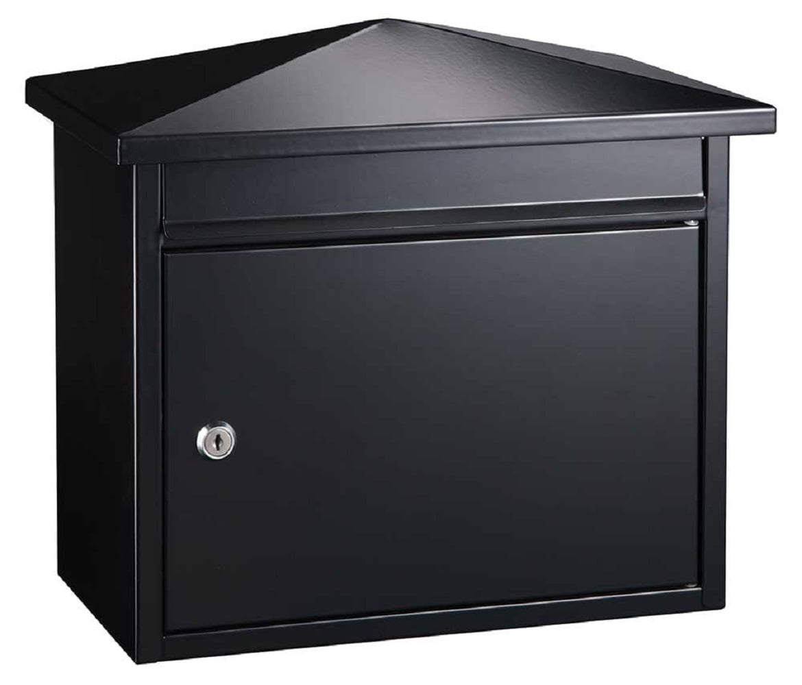 Qualarc WF-PM14 Summit Wall Mount Rectangular Locking Mailbox, Black ...