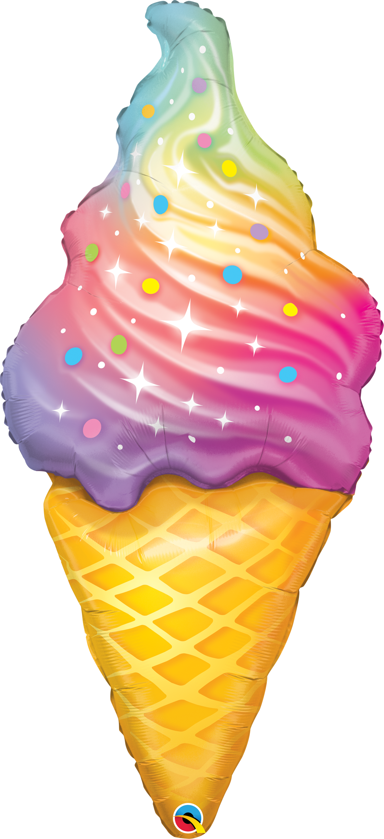 Qualatex 45" Rainbow Swirl Ice Cream Foil Balloon - Walmart.com