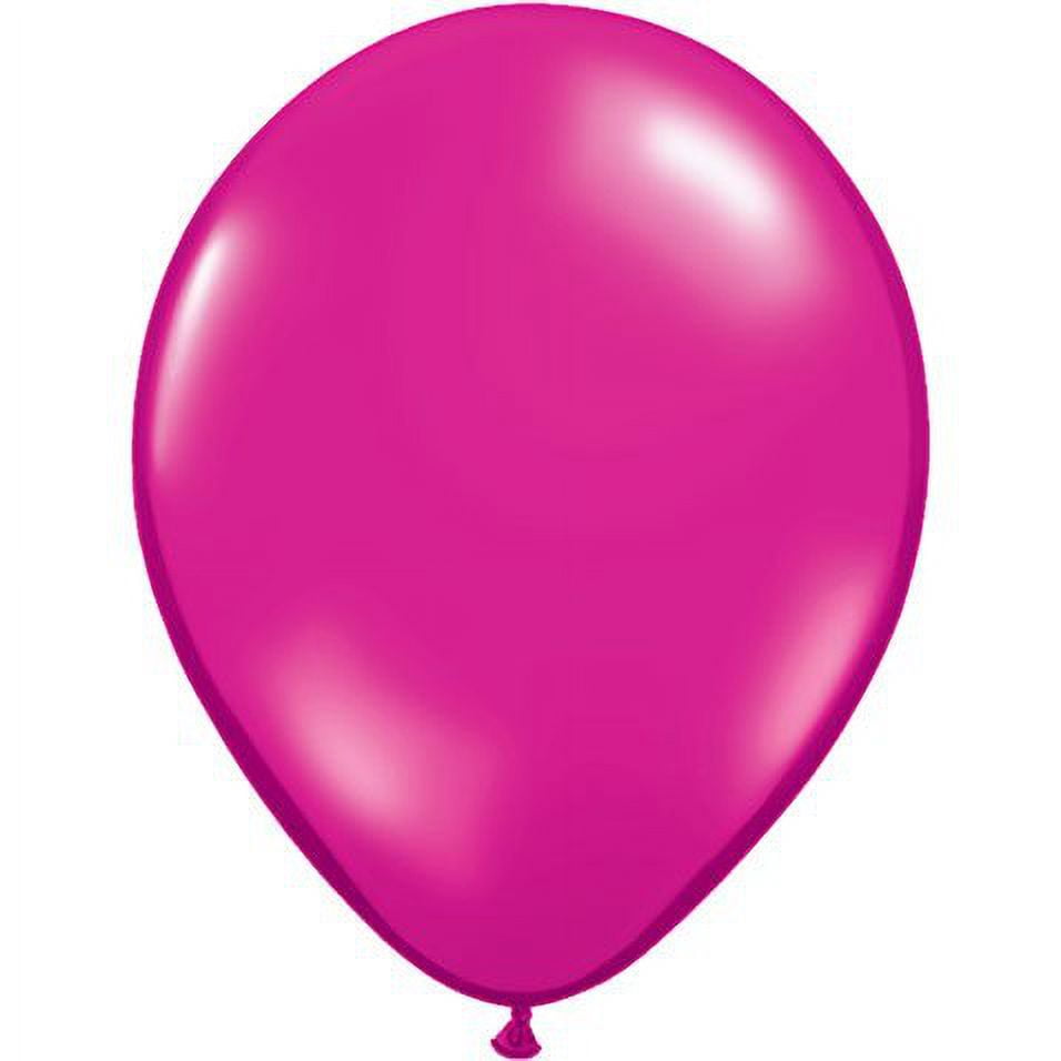 Qualatex 5" Round Balloons, Magenta Jewel - Pack of 100 - Walmart.com
