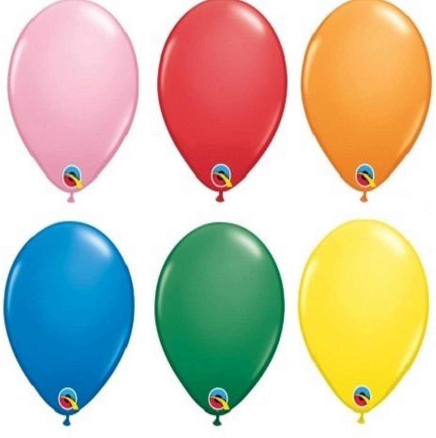 Qualatex - 5 Standard Latex Balloons - Multicolor - Walmart.com