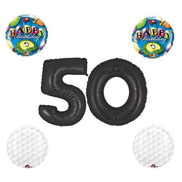 Qualatex 50th Birthday Golf Themed Balloon Set - Walmart Business Supplies