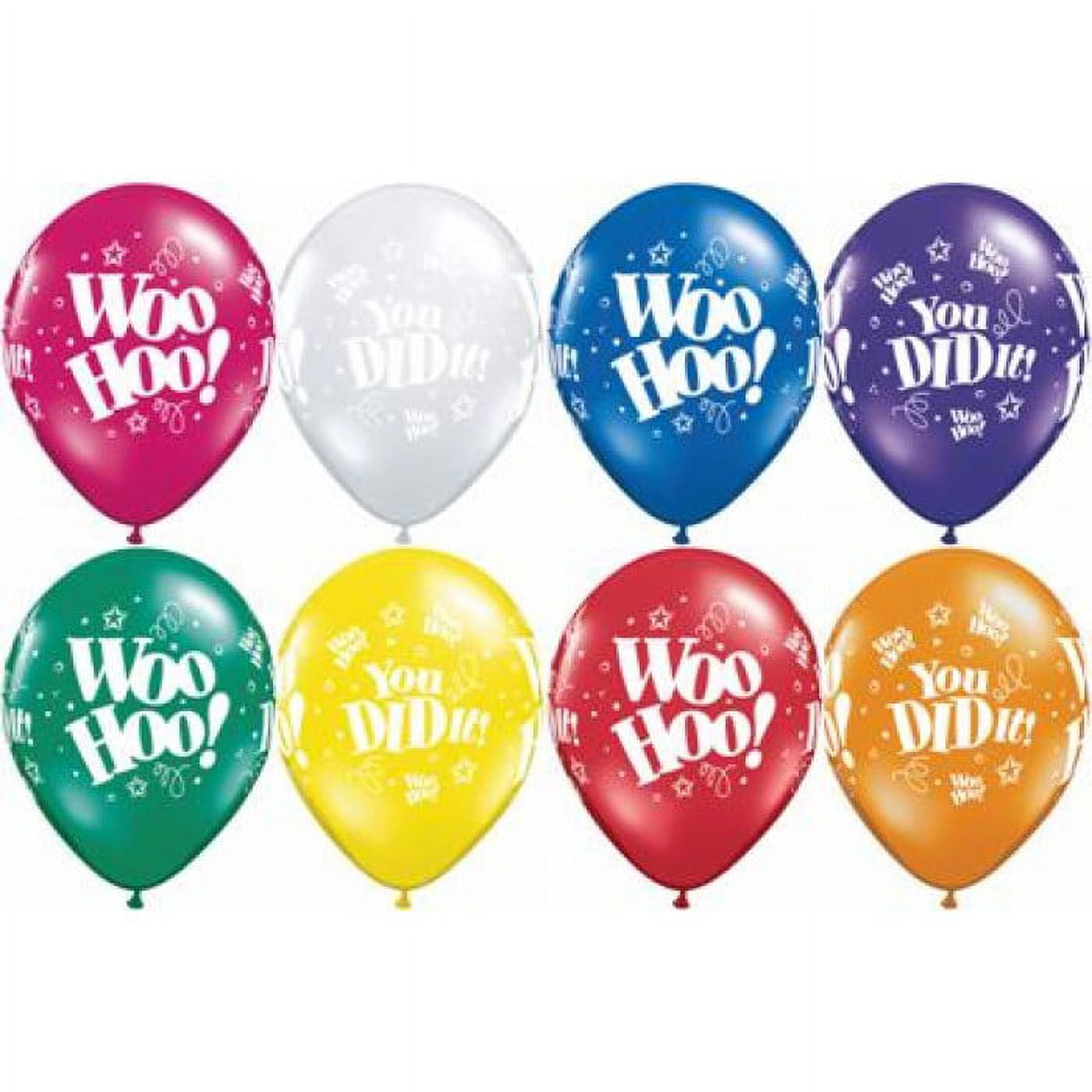 Qualatex Graduation Woo Hoo You Did It Grad 11" Latex Balloons ...