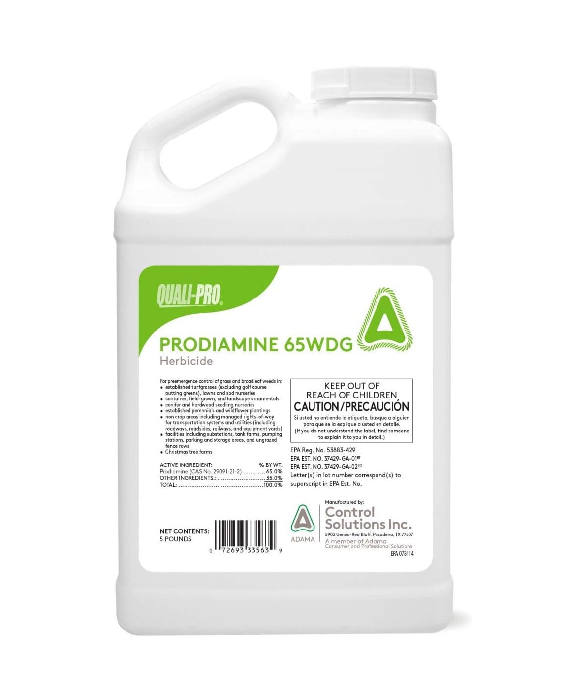 Quali-Pro Prodiamine 65 WDG Pre-Emergent Herbicide (Generic Barricade ...