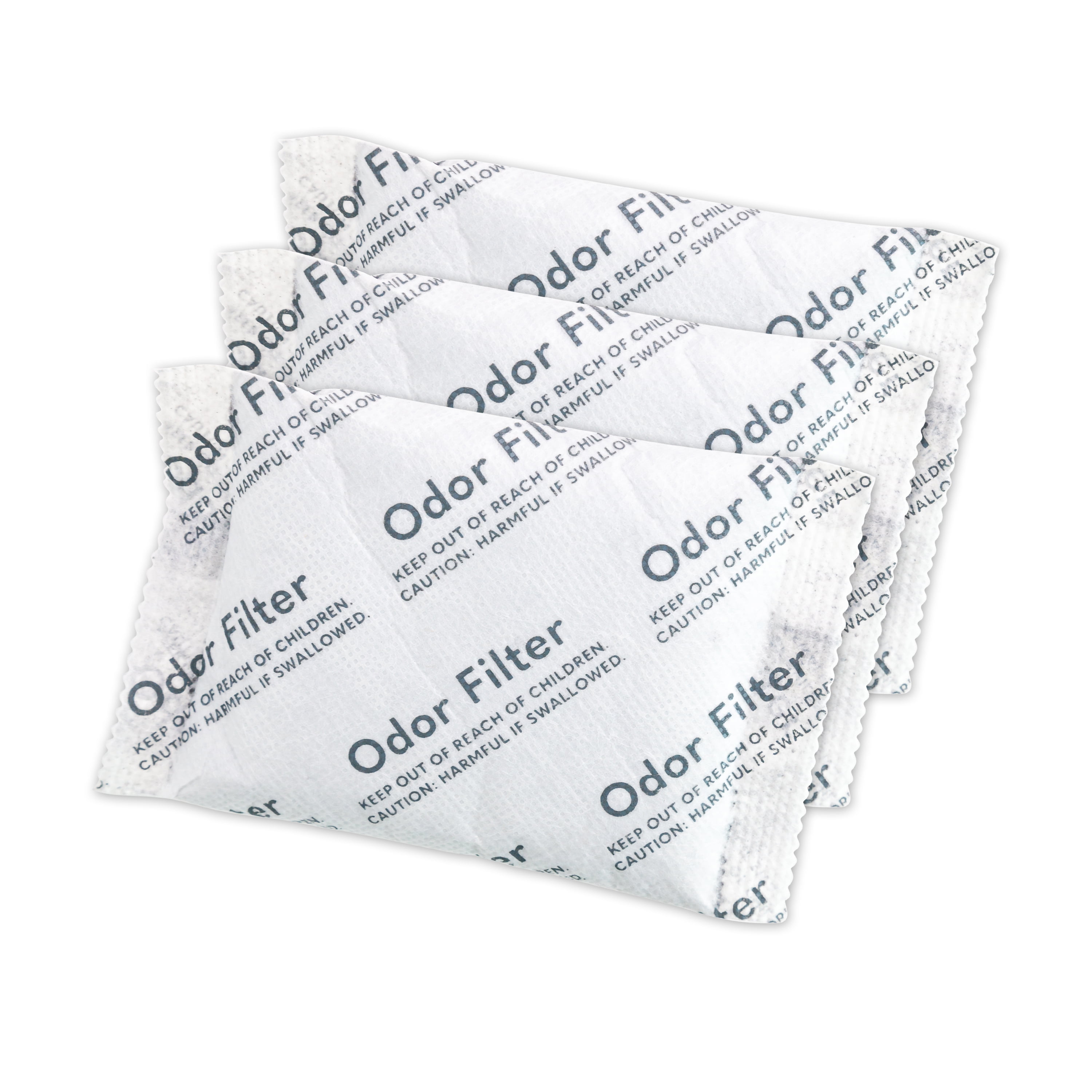 QualiaZero Activated Carbon Odor Control Filters for Trash Can, 3 Pack ...