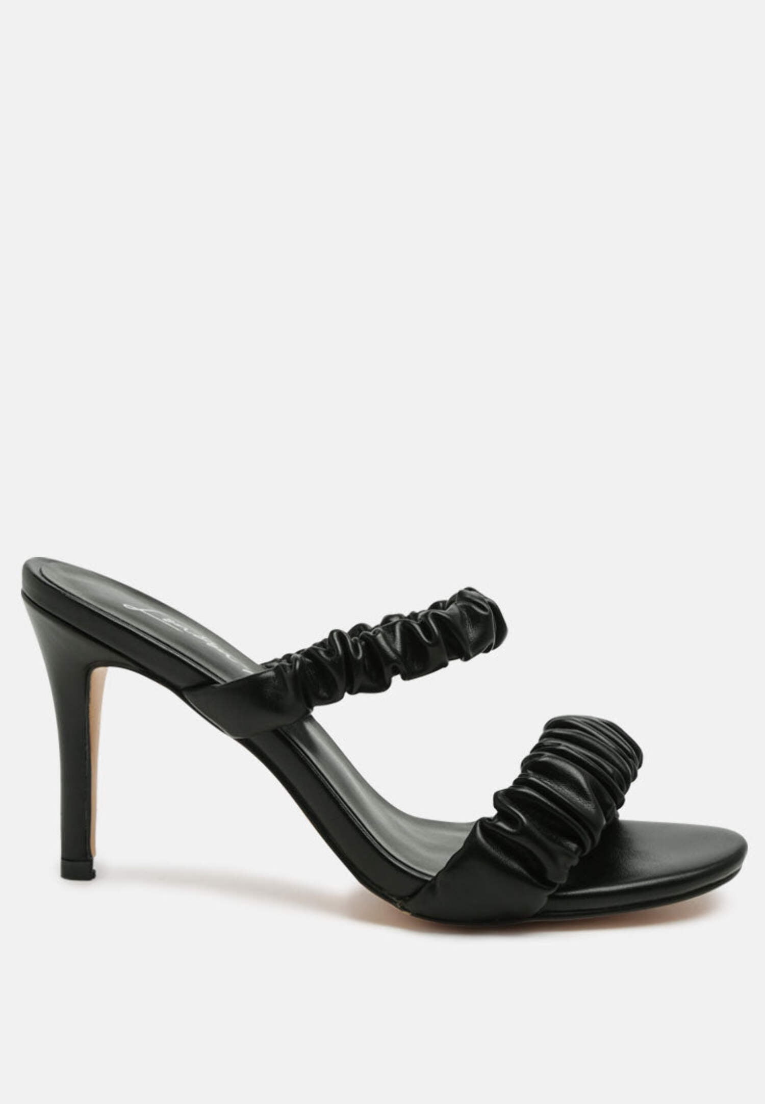 Qualie Ruched Strap Stiletto Sandals - Walmart.com